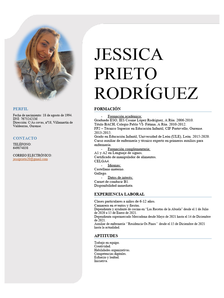 Curriculum Jessica 2021 | PDF