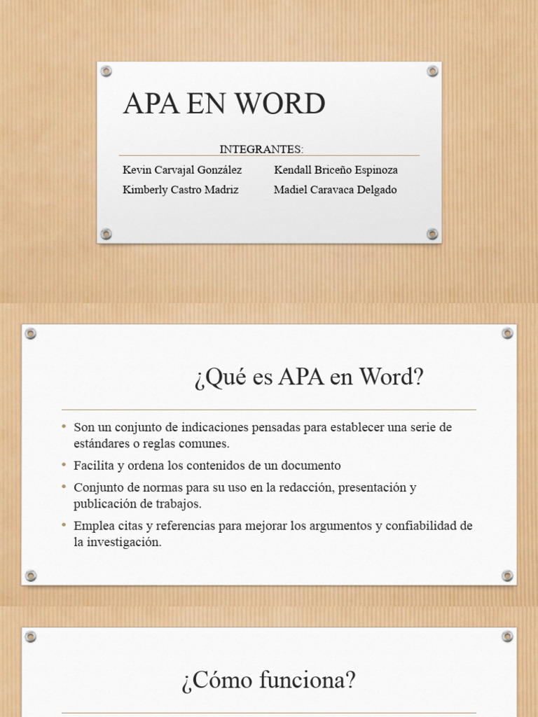 Apa en Word | PDF | Estilo apa