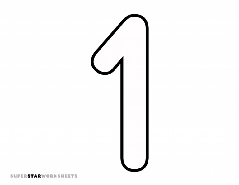 Number 1 Template | PDF