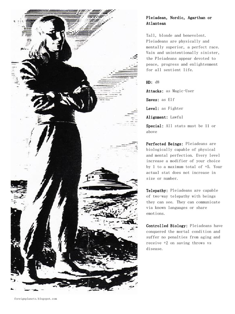 Alien Classes Draft 2 | PDF