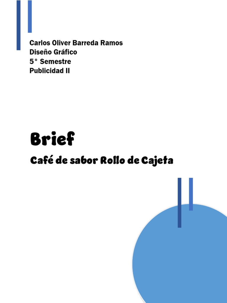 Brief de Café de Sabor Rollo de Cajeta | PDF | Marca | café