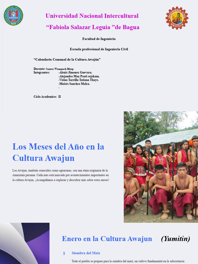 Calendario Cultural Awajún: Mes a Mes | PDF | Festival