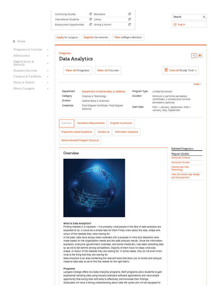 Langara College Pdf Analytics Data