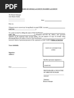 SBI Customer Request Form | PDF