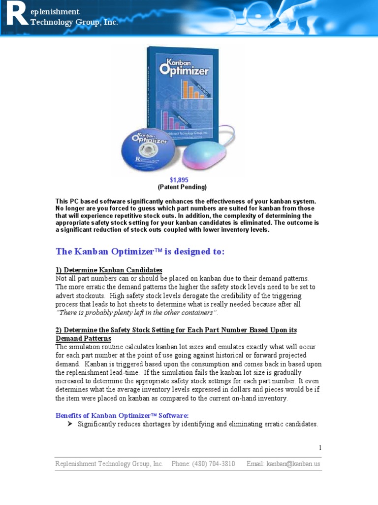 Optimizer Brochure | PDF | Inventory | Windows 2000