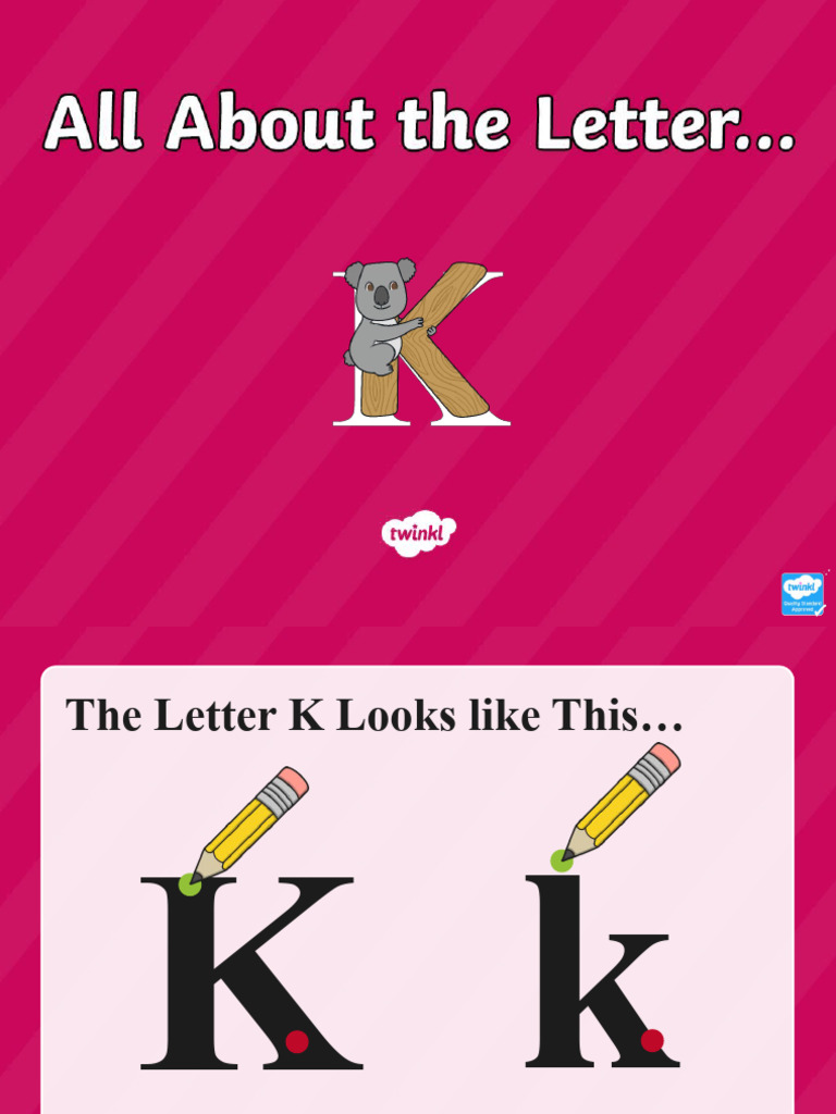 Learning the Letter K Activities | PDF | Language Arts & Discipline ...