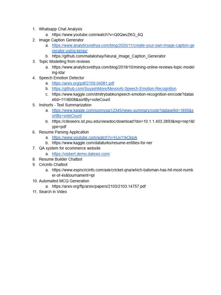 11 NLP Projects 2 | PDF