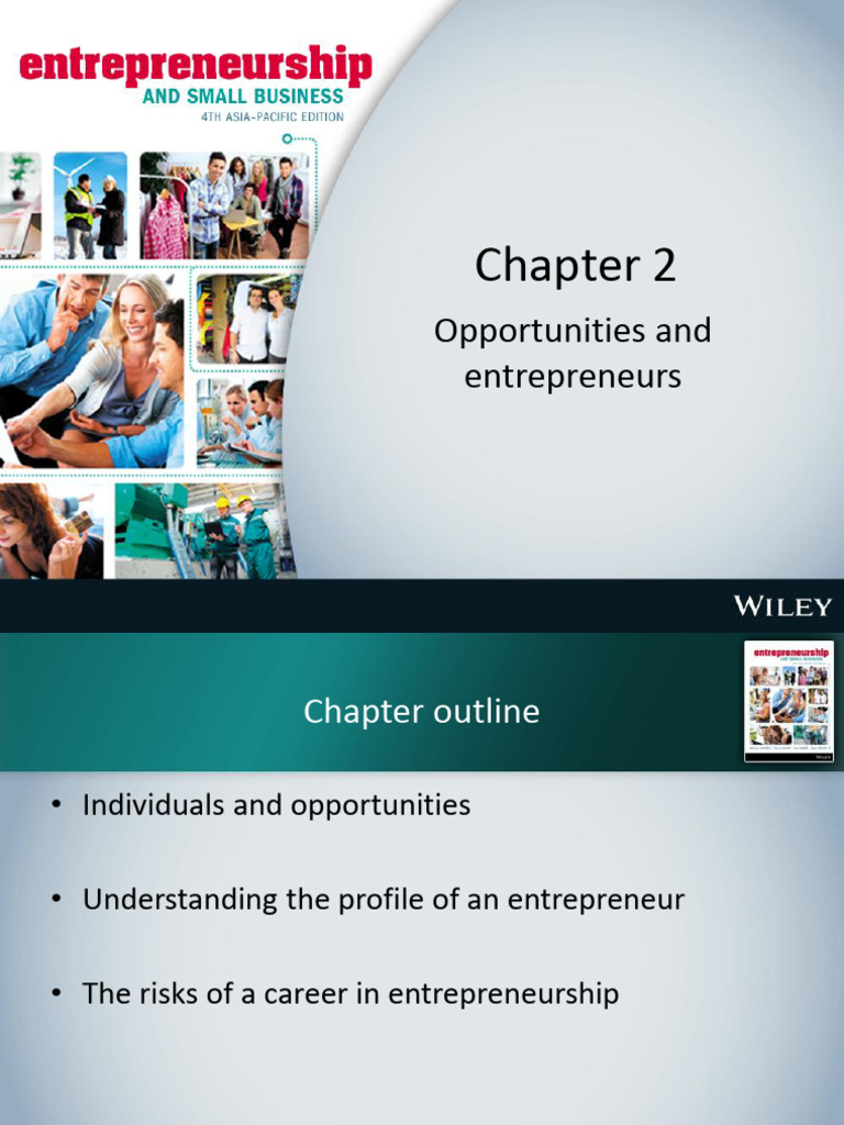 Chapter 2 - Opportunities and Entrepreneurs - Part 1 Opp. Eval | PDF ...
