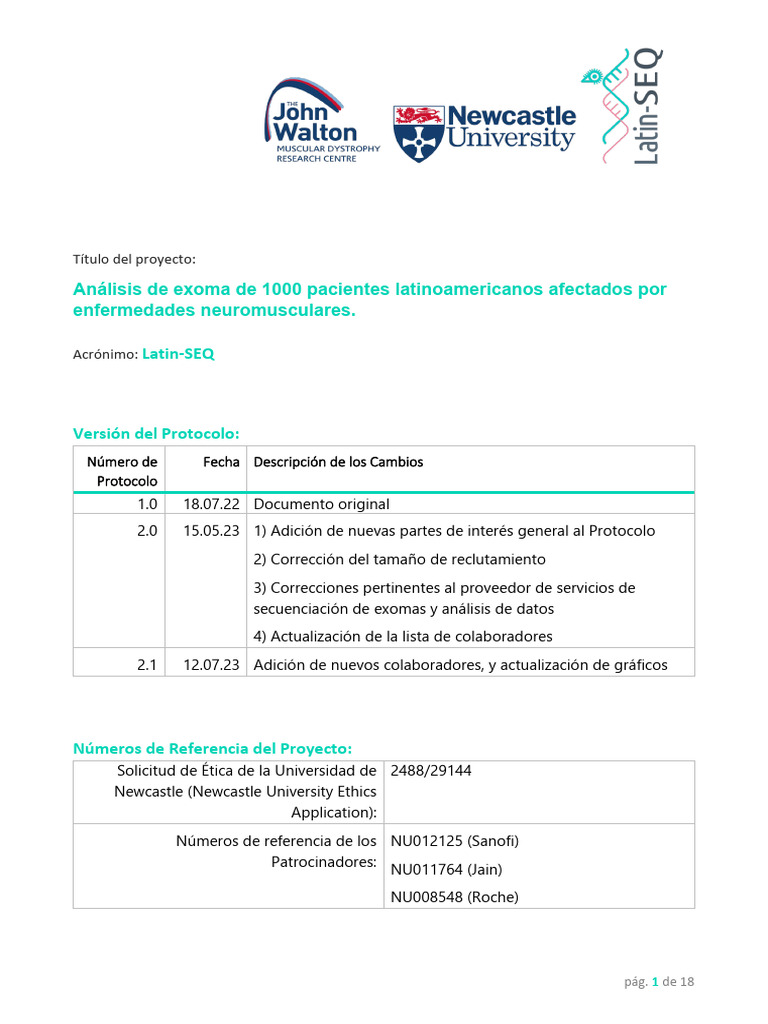 Protocolo Spanish Latin-SEQ V2.1 (12.07.23) | PDF | Secuencia ADN | Gene