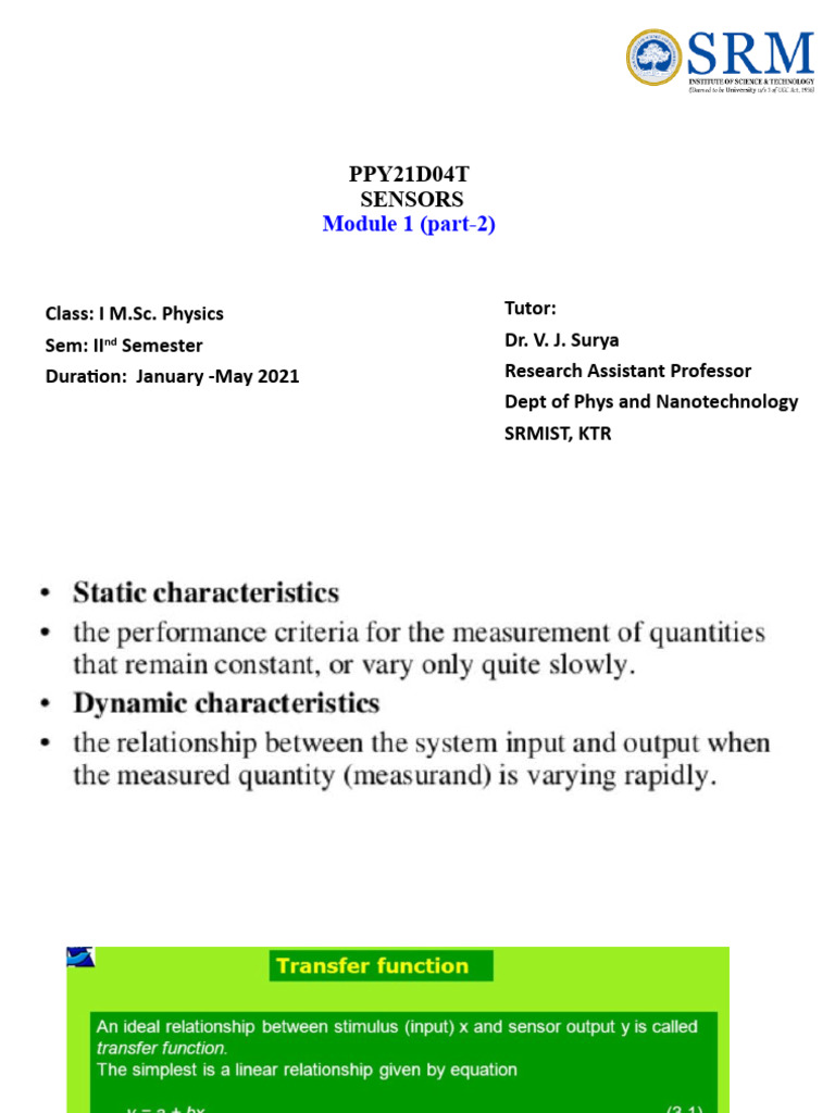 Unit-1 Sensors Part-2 | PDF | Photoelectric Effect | Piezoelectricity