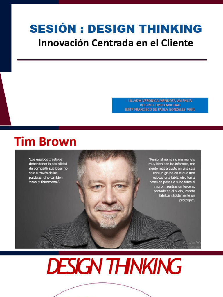 Sesion Design Thinking | PDF | El pensamiento de diseño | Cuentacuentos