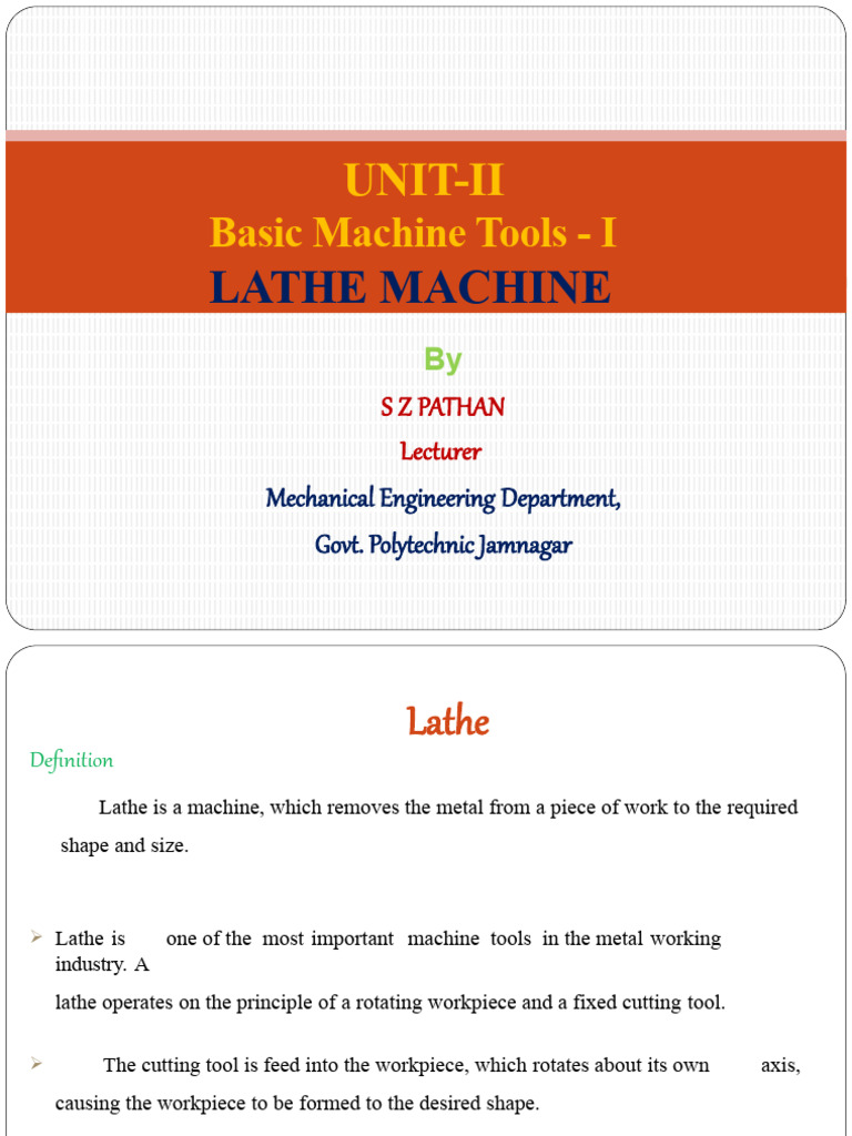 Lathe Machine | PDF | Machining | Metalworking