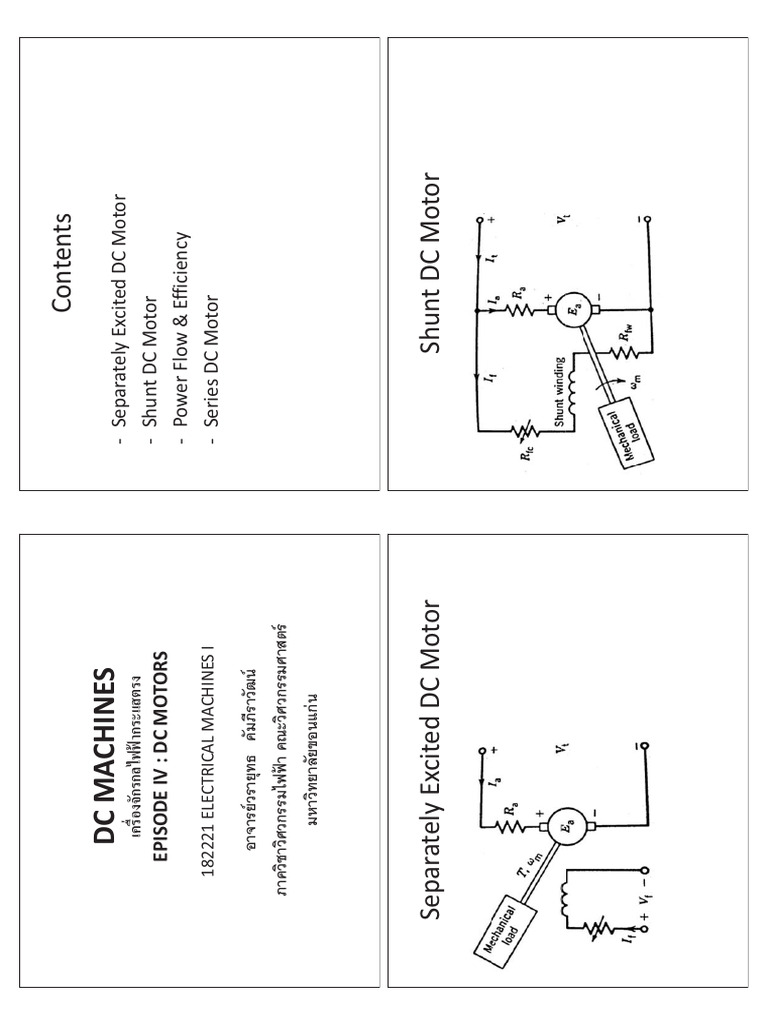EE182221 DC Machines Ep4 Upload | PDF | Electrical Engineering | Equipment
