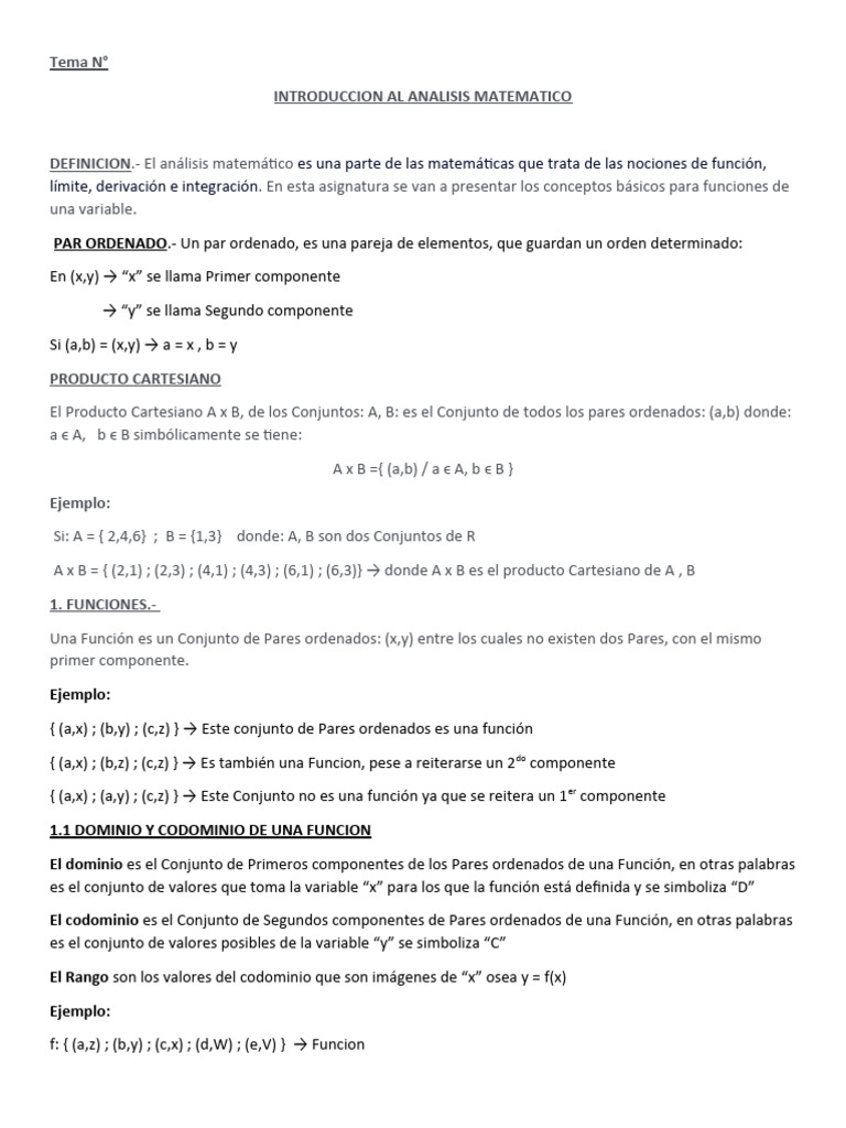 Introduccion Al Analisis Matematico | PDF | Función (Matemáticas) | Lógica Introduccion Al Analisis Matematico | PDF | Función (Matemáticas) | Lógica