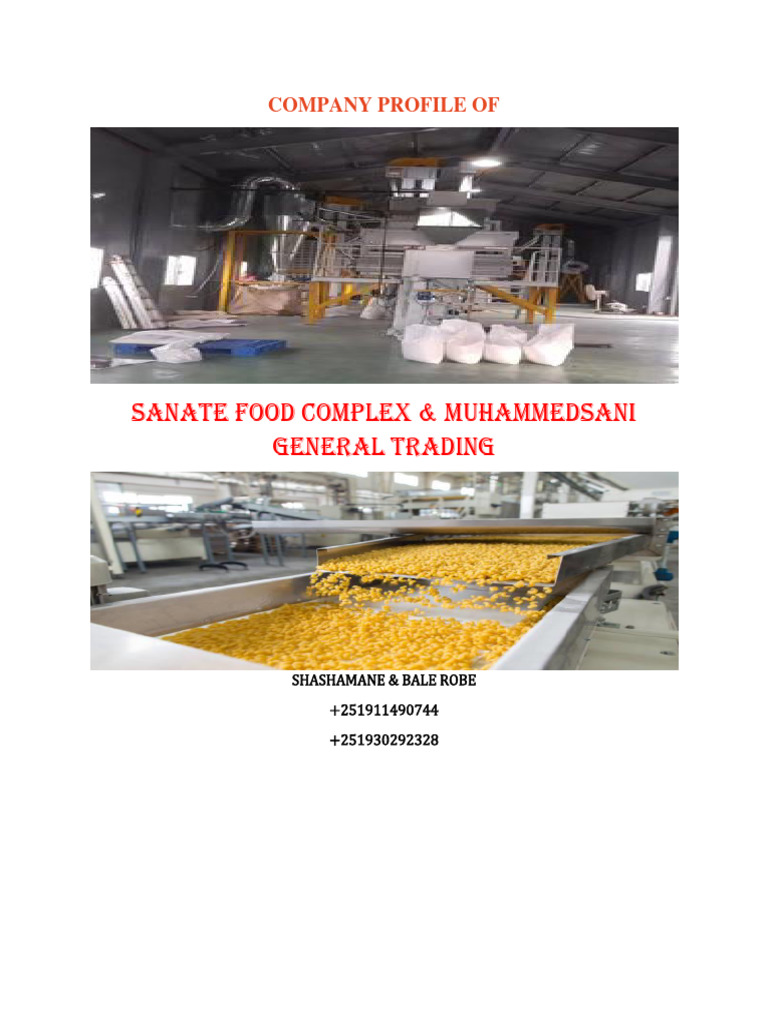Sanate Food Complex Overview | PDF | Quality Management | Quality ...