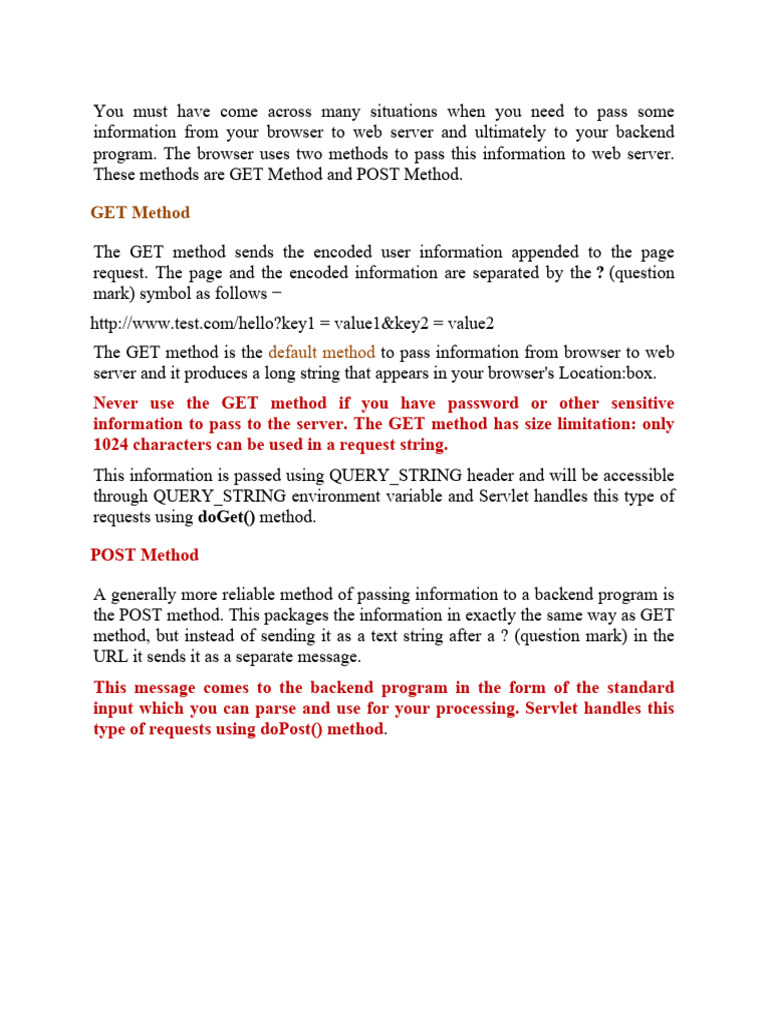 Servlet Reading Parameters | PDF | Software Engineering | Computer Programming