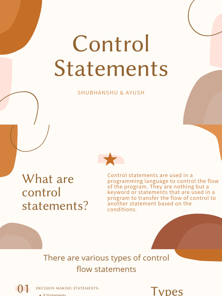 Control Statements | Download Free PDF | Control Flow | Computing