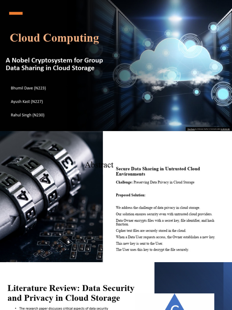 Cloud Computing: A Nobel Cryptosystem For Group Data Sharing in Cloud Storage | PDF | Encryption ...
