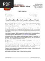 Indiana DHS Burn Ban Map | PDF | The United States