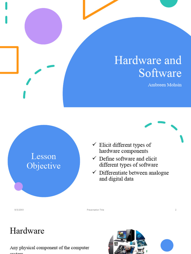 Hardware and Software | PDF | Computer Hardware | Software