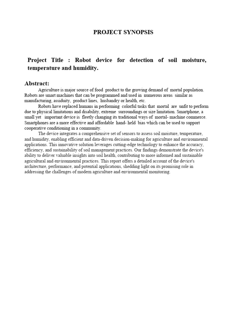 BTech Synopsis Conference | PDF | Sensor | Wi Fi