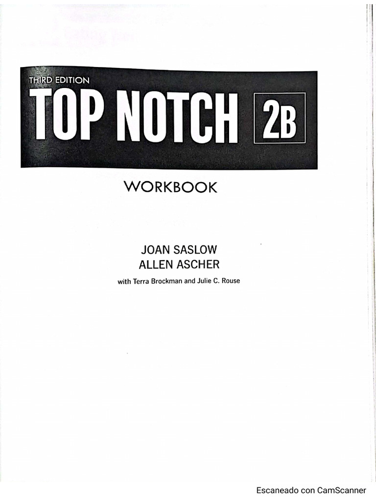 Workbook Top Notch 3B | PDF