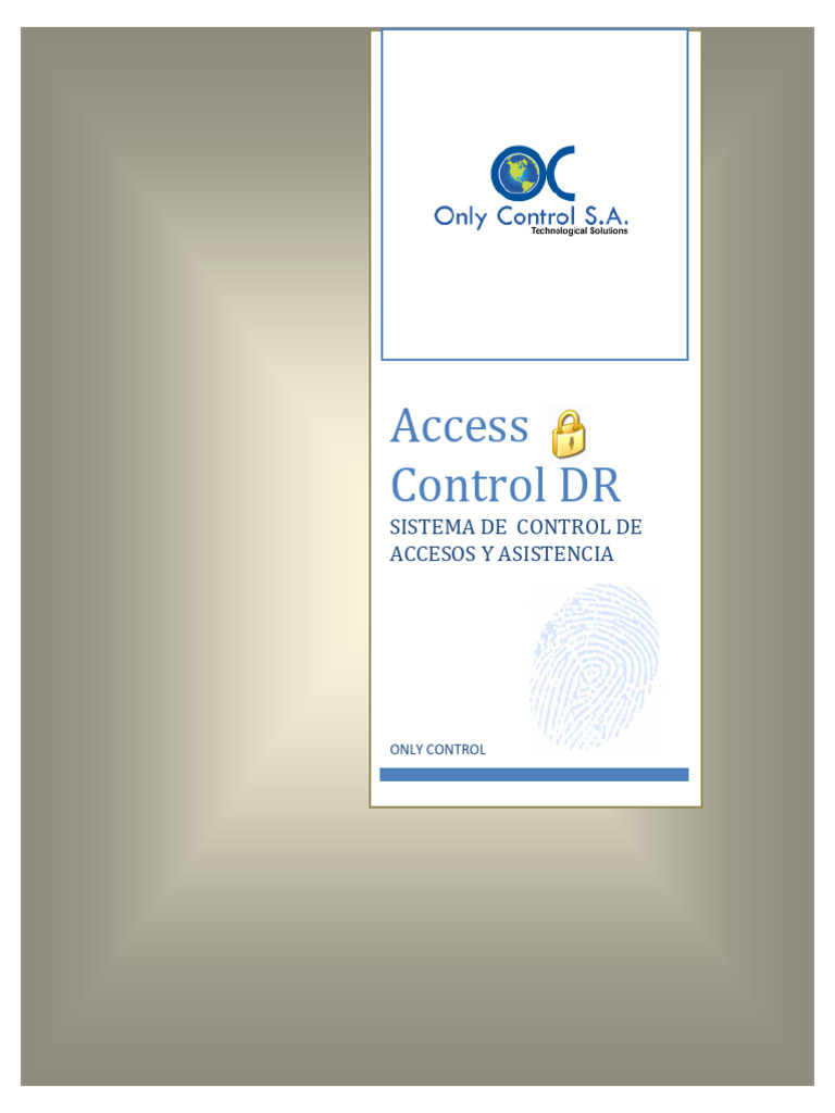 Manual Access Control DR | PDF | Ventana (informática) | Cámara