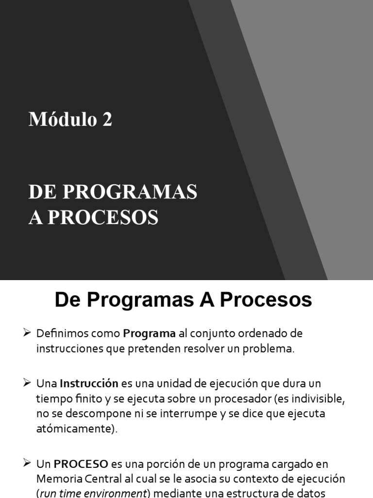 Modulo 2 | PDF | Hilo (Computación) | Proceso (Computación)