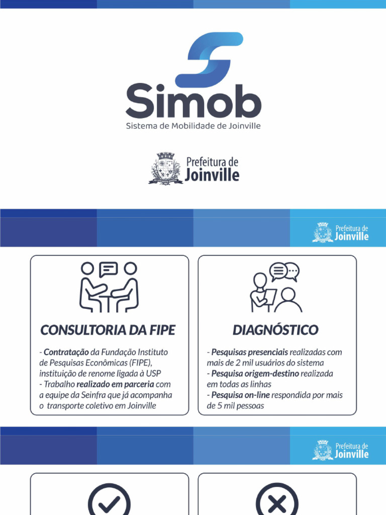 Apresentação Do Sistema de Mobilidade de Joinville Simob | PDF