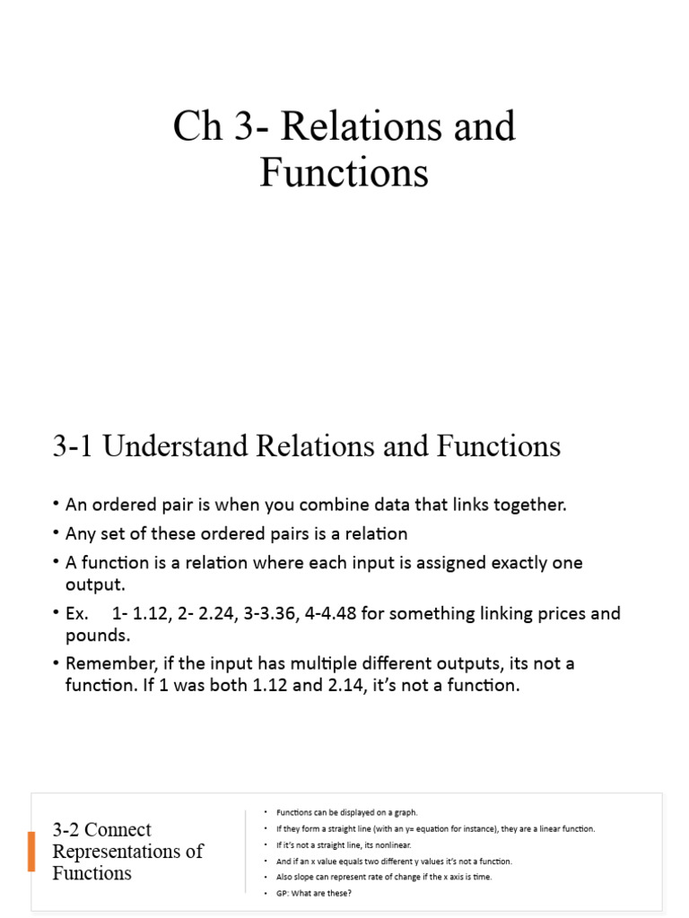 Understanding Relations & Functions | PDF