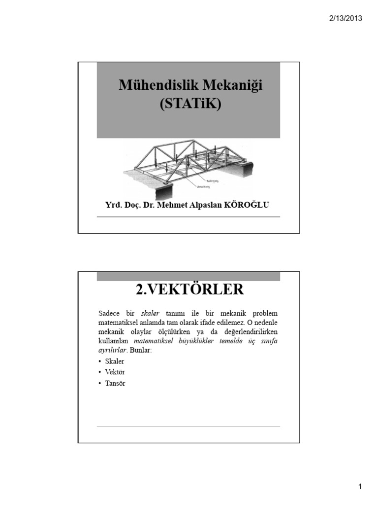STAİK HAFTA. 2.dersl | PDF