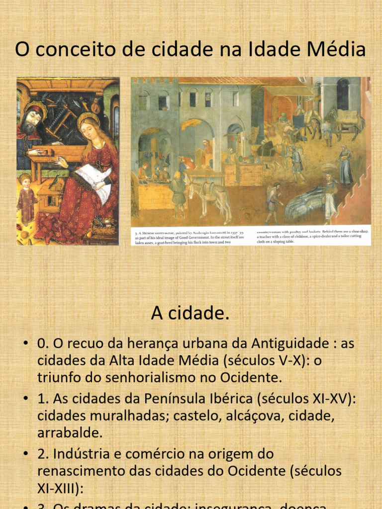 A Cidade Na Idade Média | PDF | Idade Média | Europa