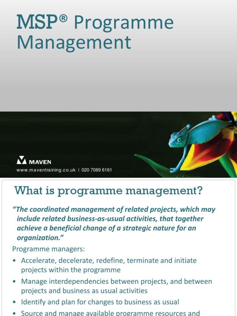 MSP Quick Guide | PDF | Project Management | Business