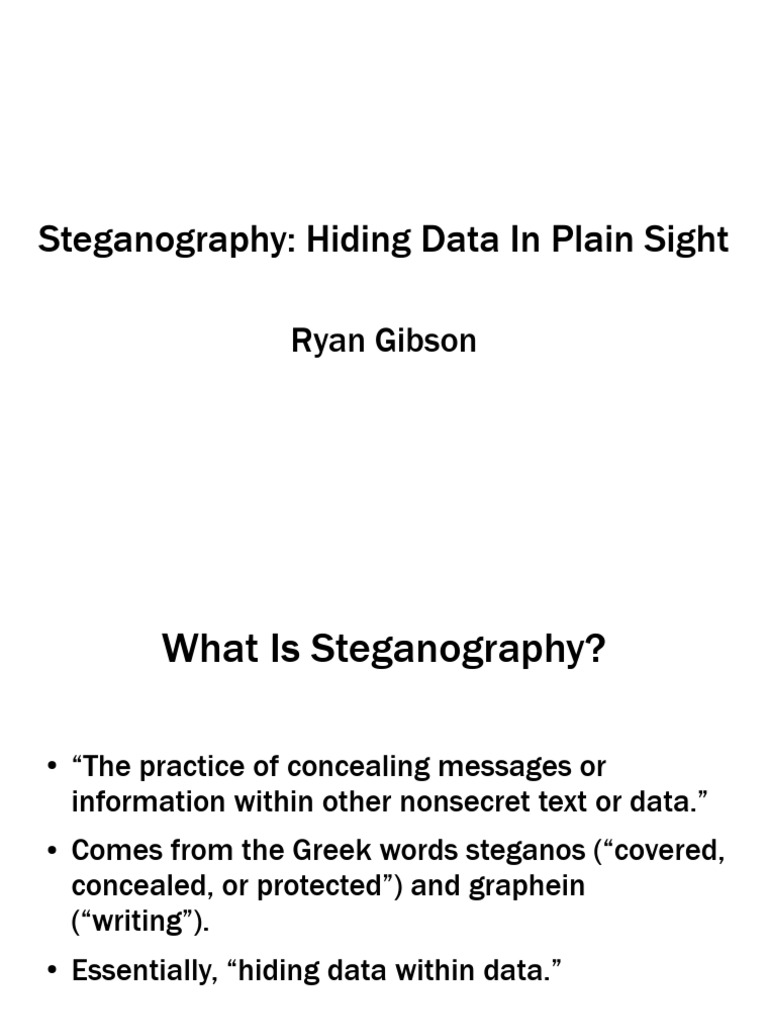 Steganography | PDF | Data Compression | Computer Engineering