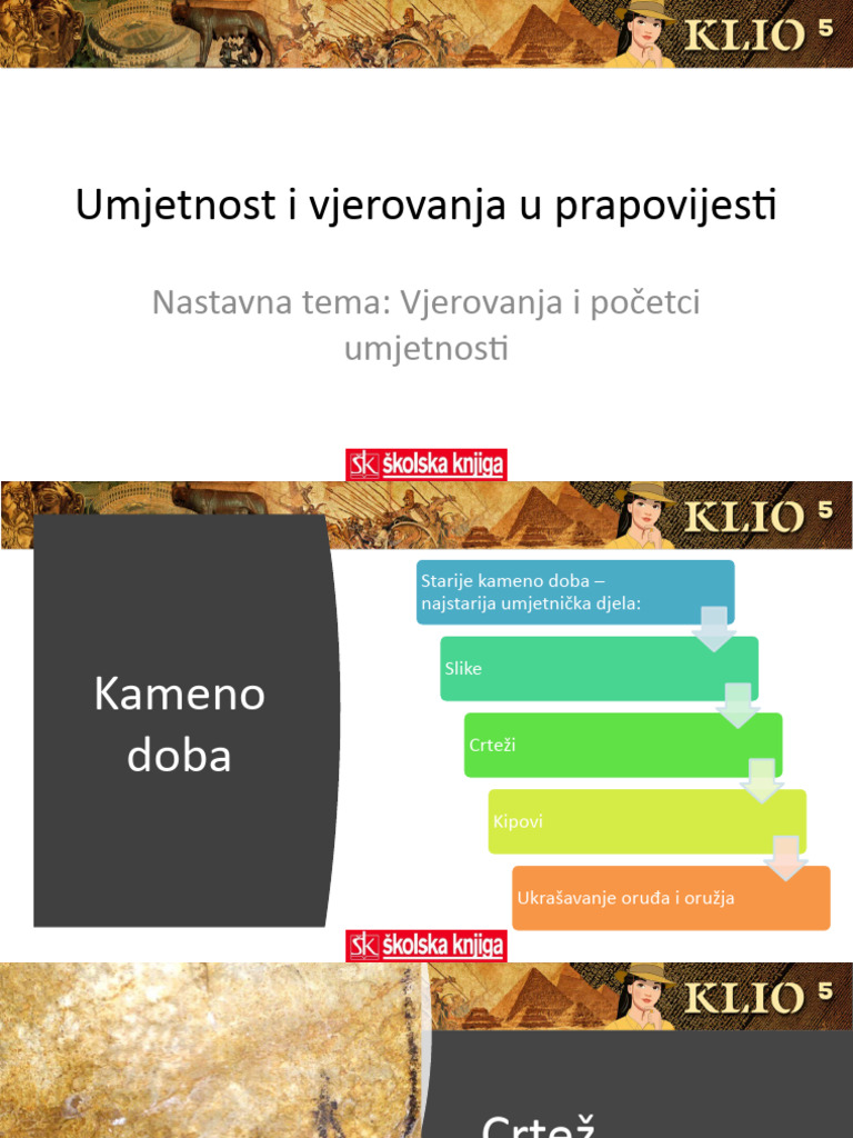 Klio 5 - PPT - 5.1. Umjetnost I Vjerovanja U Prapovijesti | PDF Klio 5 - PPT - 5.1. Umjetnost I Vjerovanja U Prapovijesti | PDF