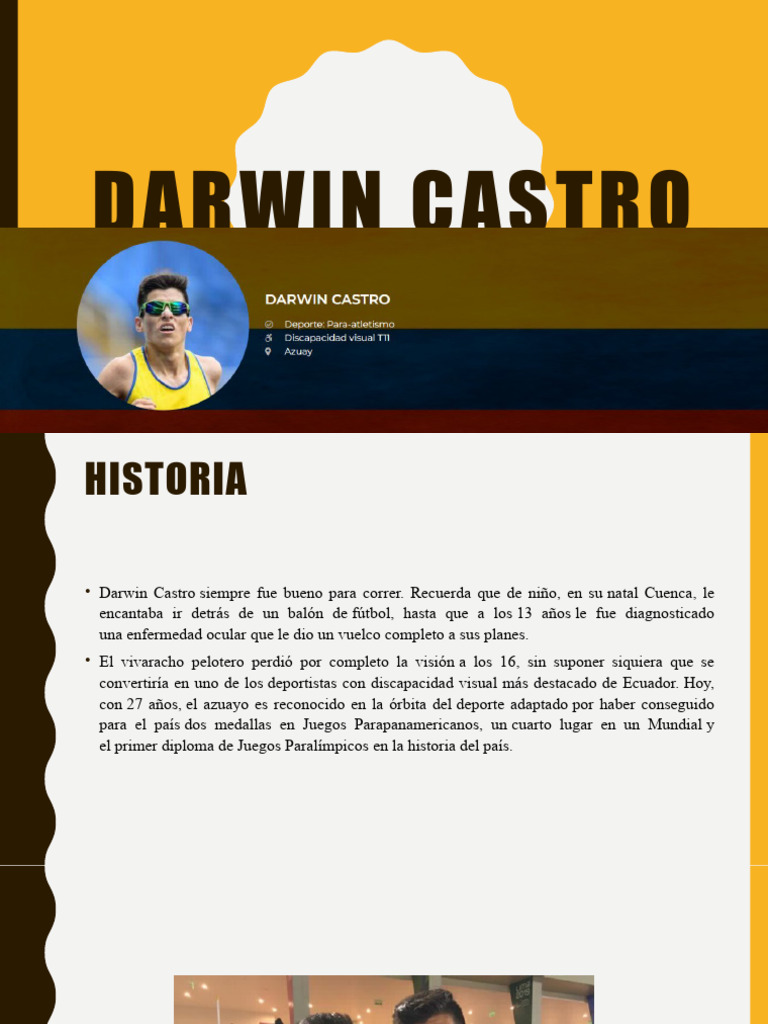 Darwin Castro | PDF | juegos Paraolímpicos | Competiciones deportivas
