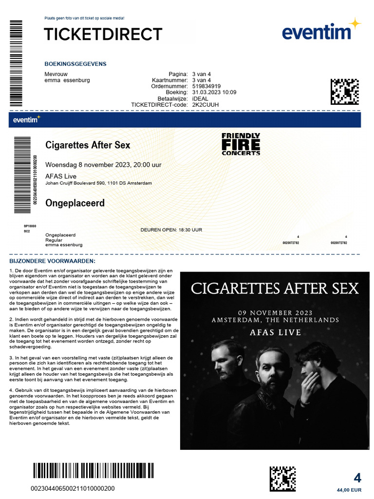 Cigarettes After Sex Ticket 39 Pdf