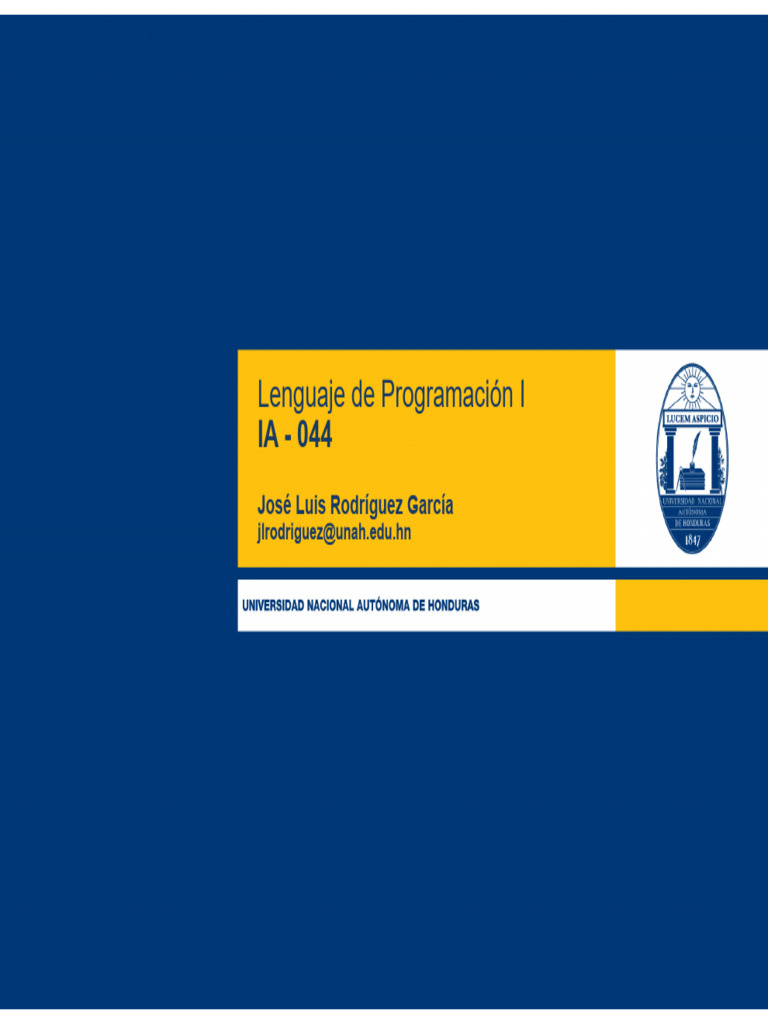 Presentación - Lenguajes - Programación - I - IParcial | PDF | Lenguaje ...