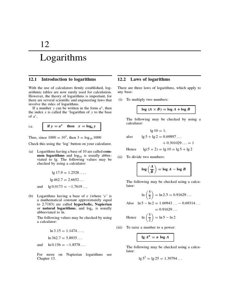 Split 20231005 1103 | PDF | Logarithm | Equations
