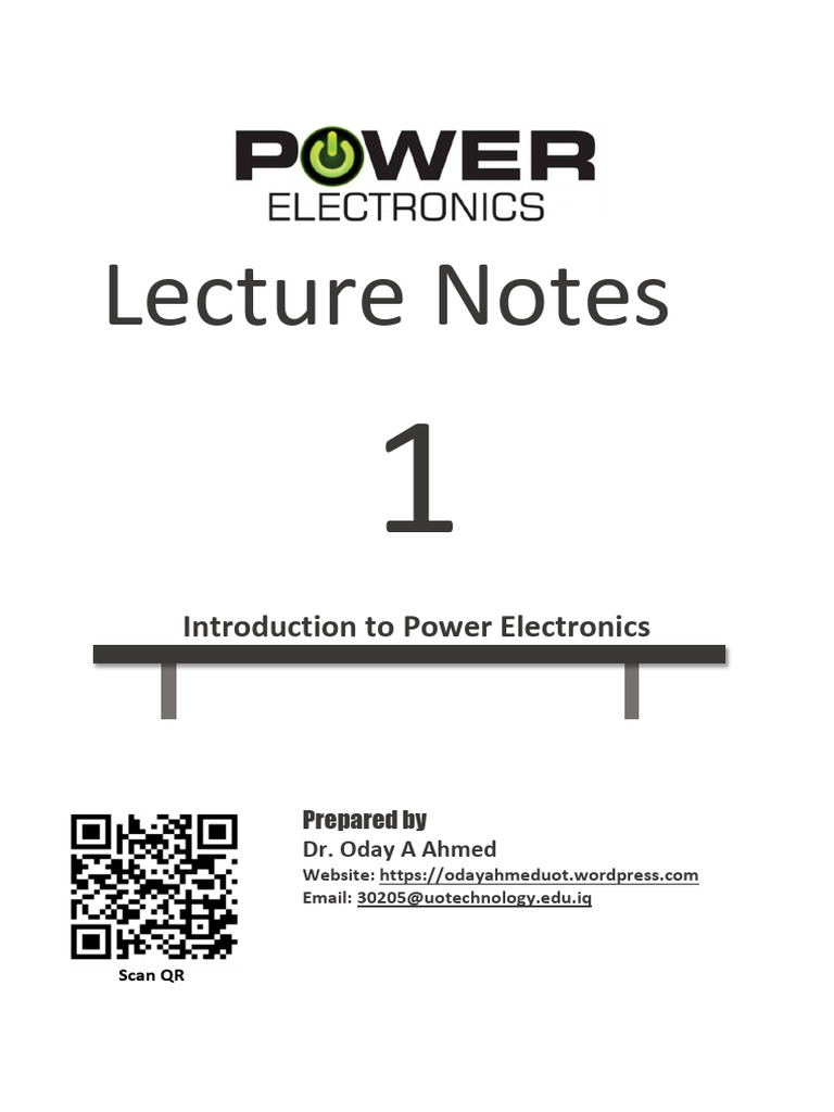 Introduction To The Power Electronics System | PDF | Power Electronics | Electric Power