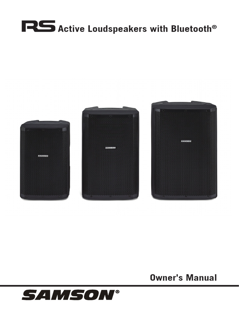 Samson RSSeries - Loudspeakers - OM - 5l - V4 | PDF | Ac Power Plugs ...