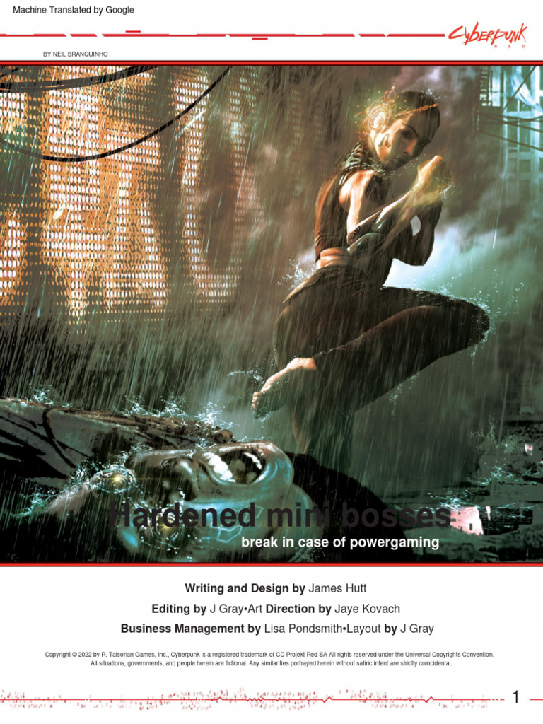 Cyberpunk RED - Hardened Mini Bosses | PDF | Armour | Sniper