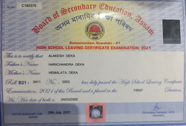 Class10 Certificate | PDF
