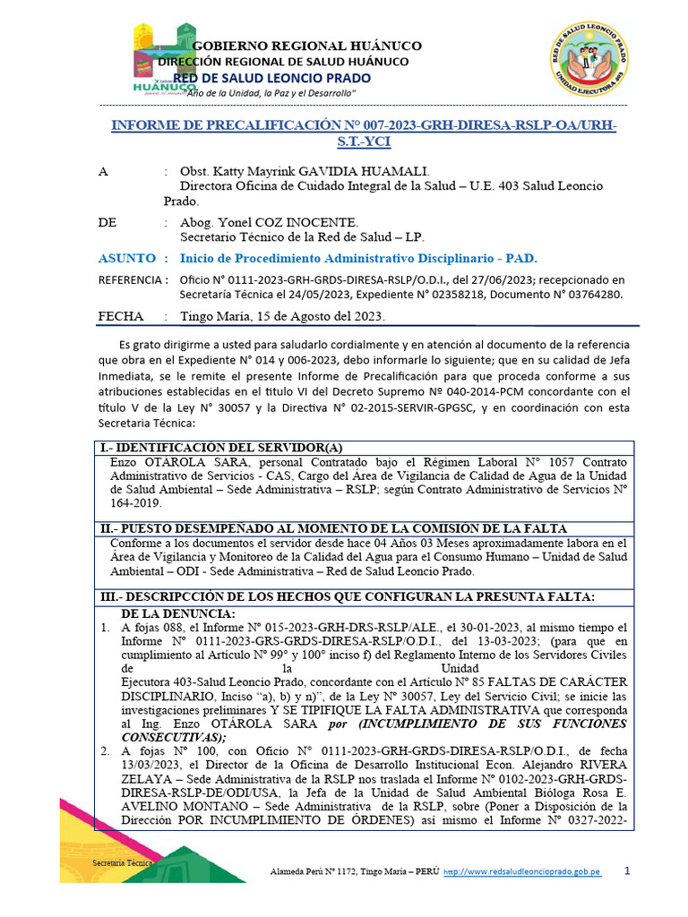 Inf. Ing - Inzon Modificado | PDF | Regulación | Outsourcing