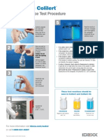 Colilert - 18 E-Coli Detection Manual | PDF | Microbiology | Bacteria
