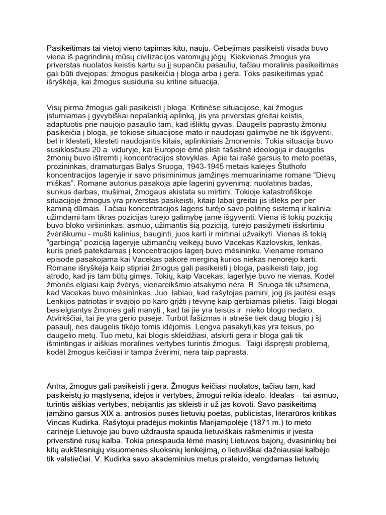 Ar Gali Zmogus Pasieisti | PDF