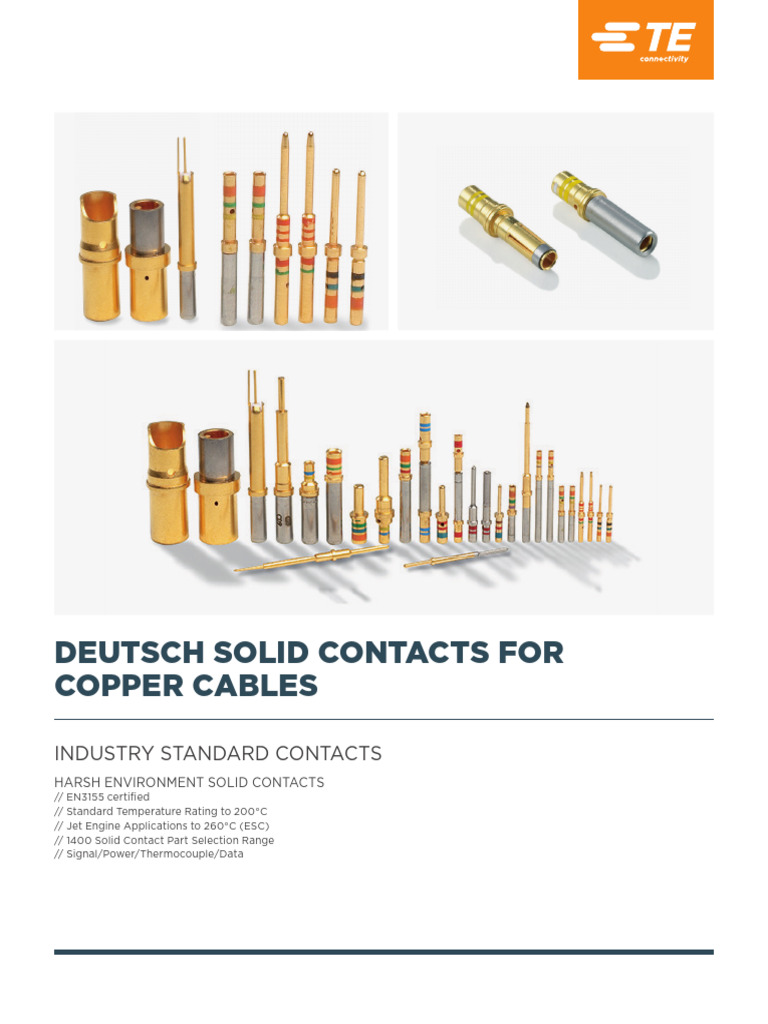 EN3155 Solid Contacts Overview | PDF | Electrical Connector | Equipment