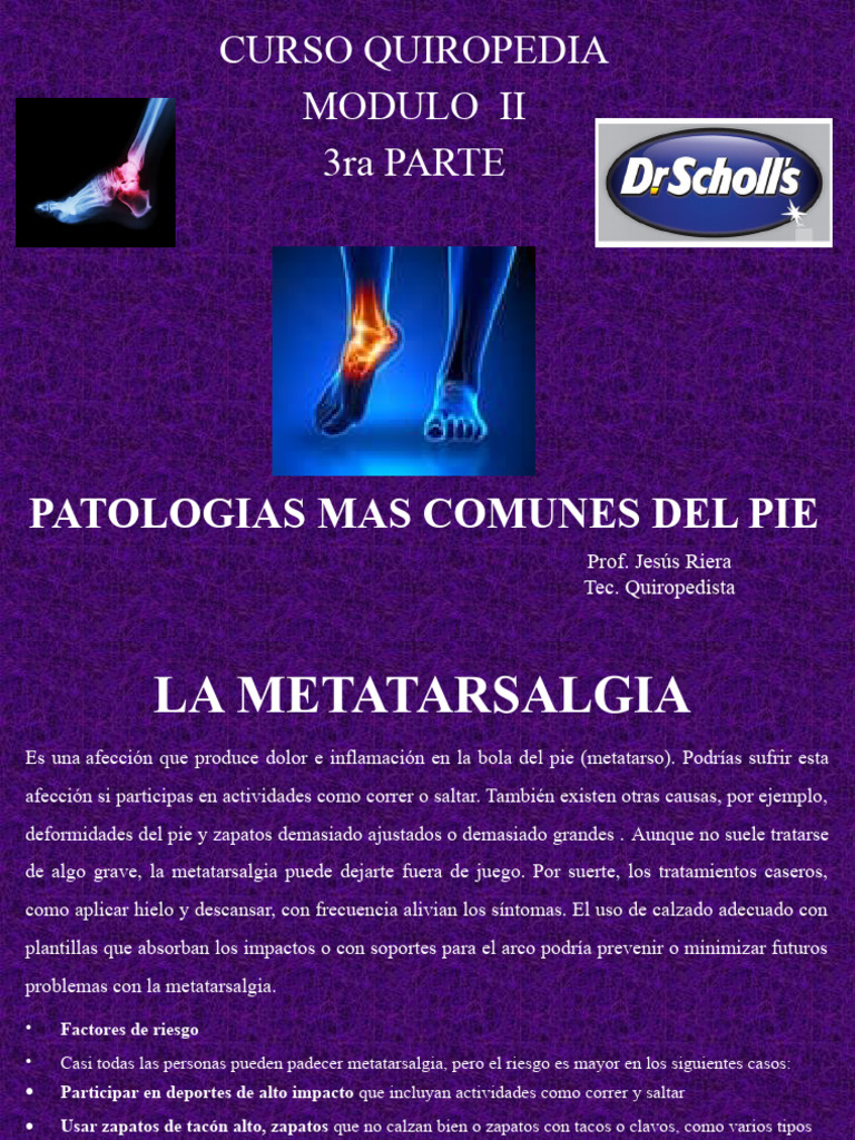 MODULO II 3ra Parte Patologias Mas Comunes Del Pie | PDF | Tobillo | Pie MODULO II 3ra Parte Patologias Mas Comunes Del Pie | PDF | Tobillo | Pie