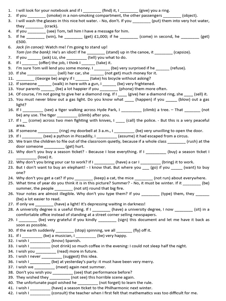 Conditionals 6 | PDF | Art