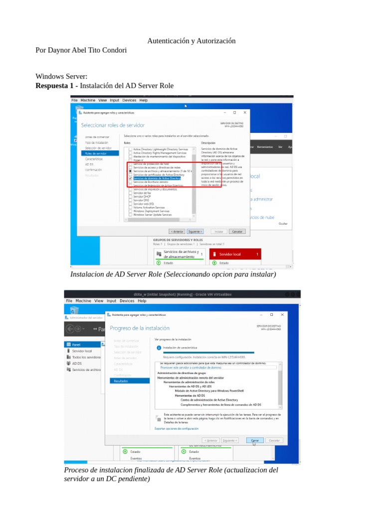 Autenticacion y Autorizacion | PDF | Protocolos de internet | Windows 10 Autenticacion y Autorizacion | PDF | Protocolos de internet | Windows 10
